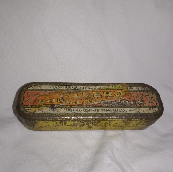 Steero | Accents | Vintage Bouillon Cubes Tin Steero 3 4 Long | Poshmark